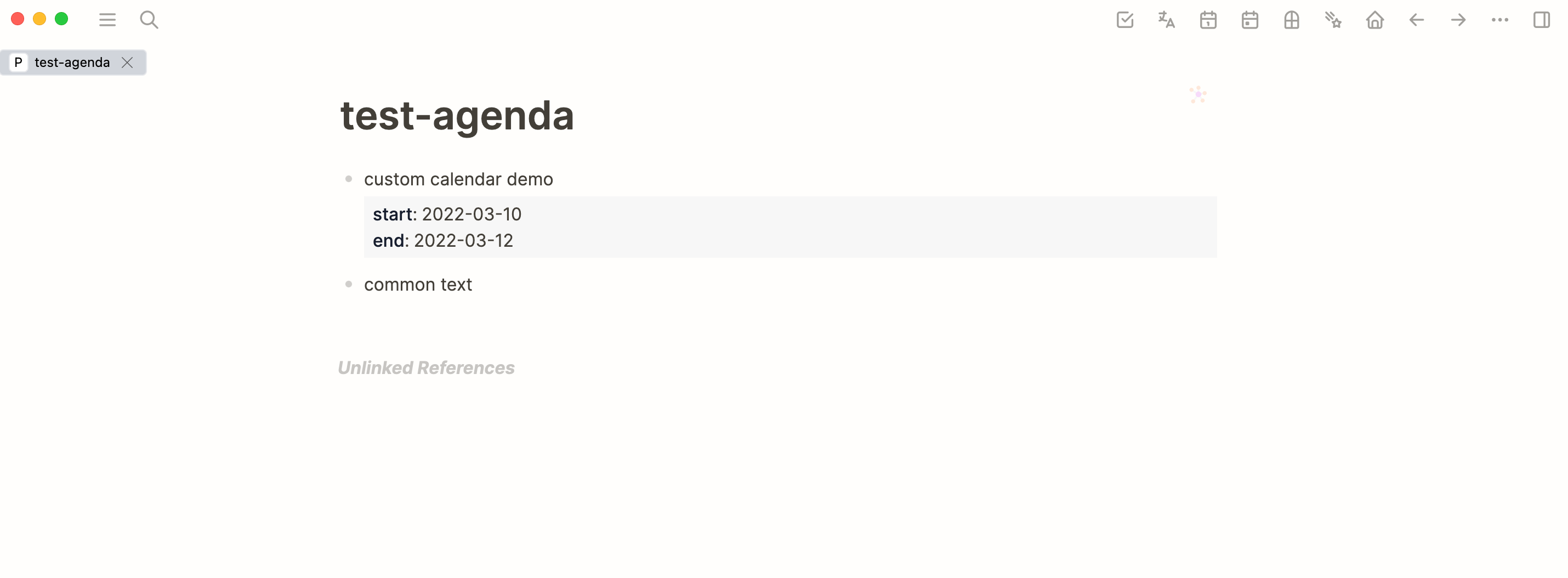 一般自定义日历 | Logseq Plugin Agenda